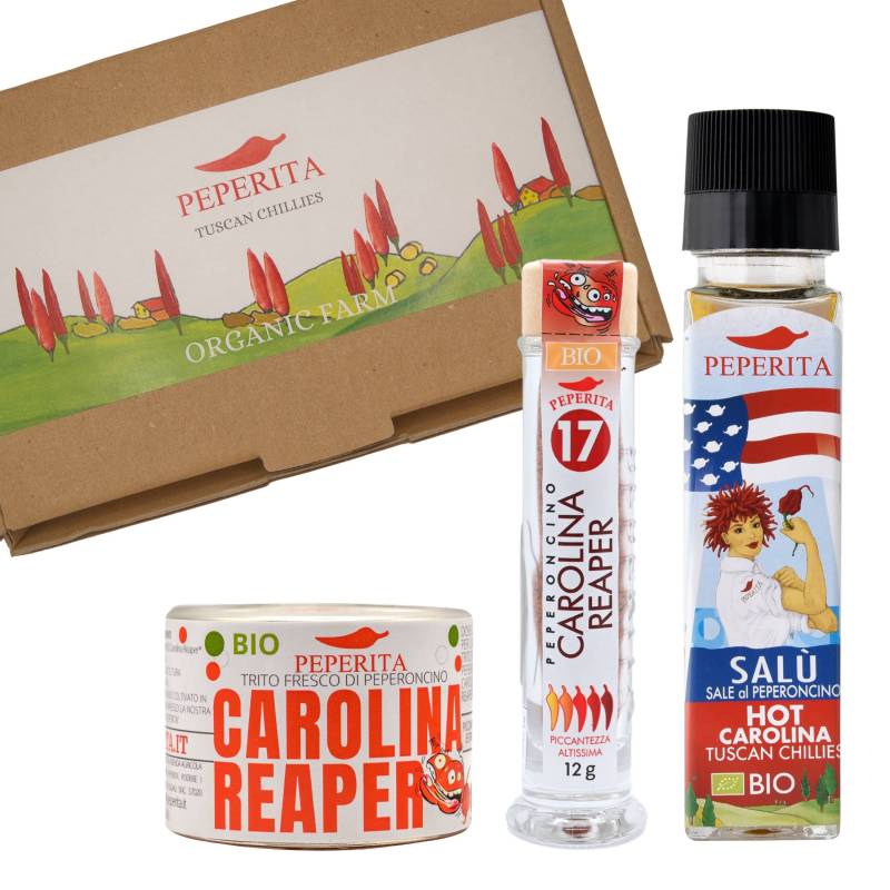 Peperita - Regali - Kit Carolina Reaper BIO - Peperoncino Bio Made in Italy